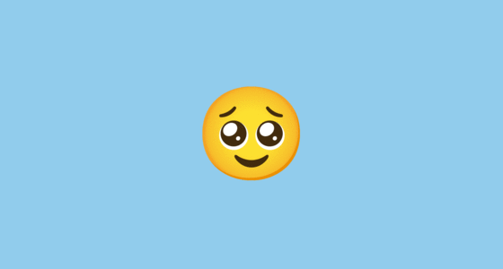 🥹 Ansikte Som Håller Tillbaka Tårar Emoji on Noto Color Emoji, Animated ...