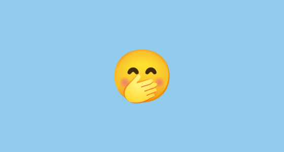🤭 Verlegen Kicherndes Gesicht Emoji on Noto Color Emoji, Animated 15.0