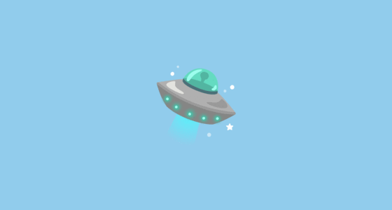 🛸 Flying Saucer Emoji on Noto Color Emoji, Animated 15.0