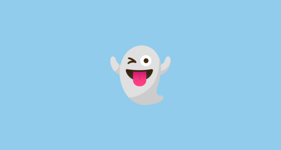 👻 Spook Emoji on Noto Color Emoji, Animated 15.0
