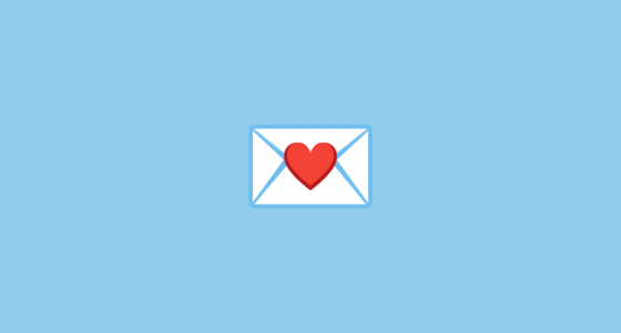 💌 Surat Cinta Emoji on Noto Color Emoji, Animated 15.0