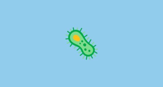 🦠 Microbe Emoji on Noto Color Emoji, Animated 15.0
