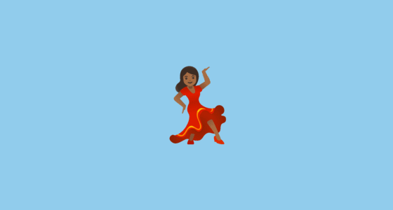 💃🏾 Donna Che Balla: Carnagione Abbastanza Scura Emoji on Noto Color ...