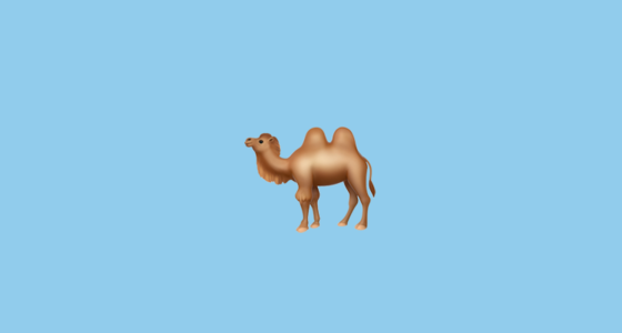 🐫 Two-Hump Camel Emoji on Apple iOS 11.1
