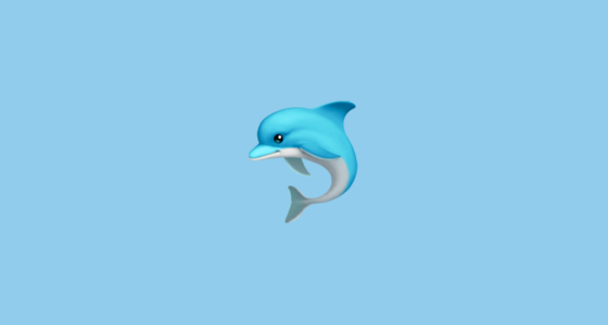 🐬 Dolphin Emoji on Apple iOS 11.1