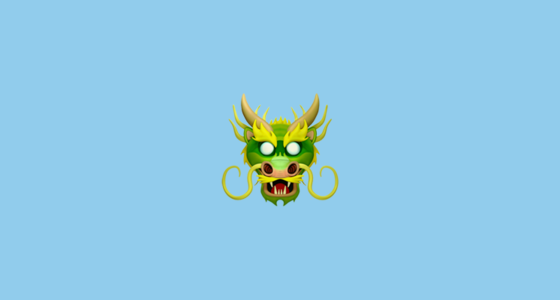 🐲 Dragon Face Emoji on Apple iOS 11.1