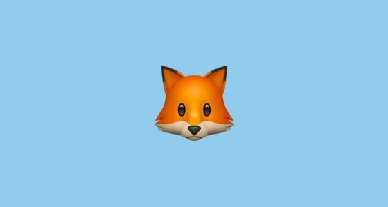 🦊 Fox Emoji on Apple iOS 11.1