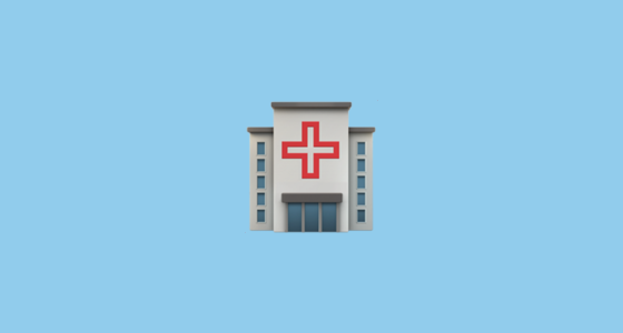 🏥 Hospital Emoji on Apple iOS 11.1
