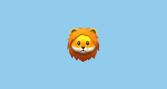 🦁 Lion Emoji on Apple iOS 11.1