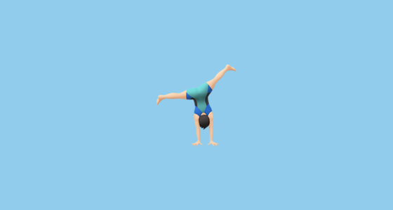 🤸🏻 Person Cartwheeling: Light Skin Tone Emoji on Apple iOS 11.1