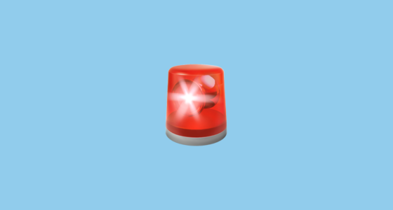 🚨 Police Car Light Emoji on Apple iOS 11.1