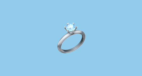 💍 Anillo Emoji on Apple iOS 11.1