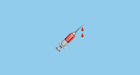 💉 Syringe Emoji on Apple iOS 11.1