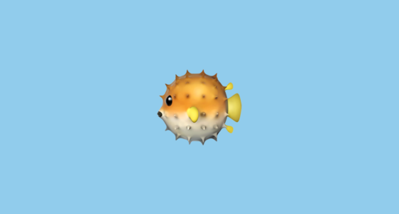 🐡 Blowfish Emoji on Apple iOS 11.2