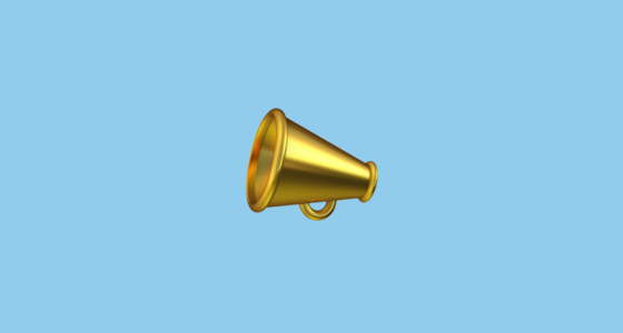 📣 Megaphone Emoji on Apple iOS 11.2