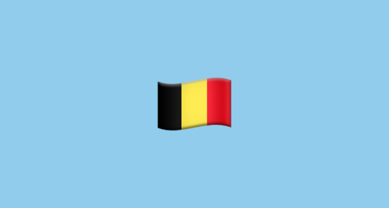 🇧🇪 Flag: Belgium Emoji on Apple iOS 11.2