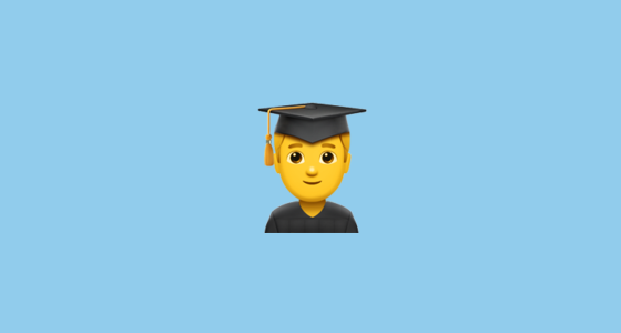 👨‍🎓 Estudante Emoji on Apple iOS 11.2