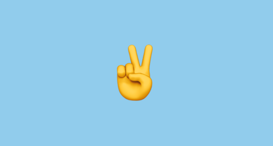 ️ V De La Victoire Emoji on Apple iOS 11.2