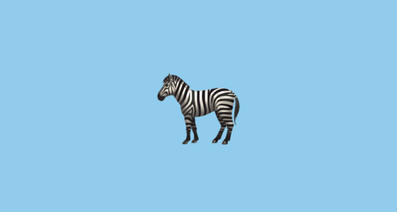 🦓 Cebra Emoji on Apple iOS 11.2