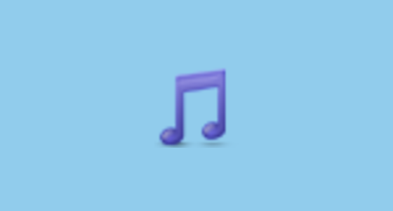 🎵 Musical Note Emoji on Apple iPhone OS 2.2