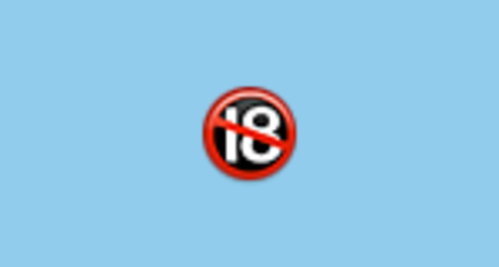 🔞 No One Under Eighteen Emoji on Apple iPhone OS 2.2