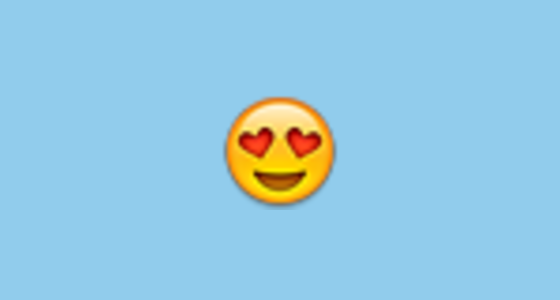 😍 Smiling Face with Heart-Eyes Emoji on Apple iPhone OS 2.2