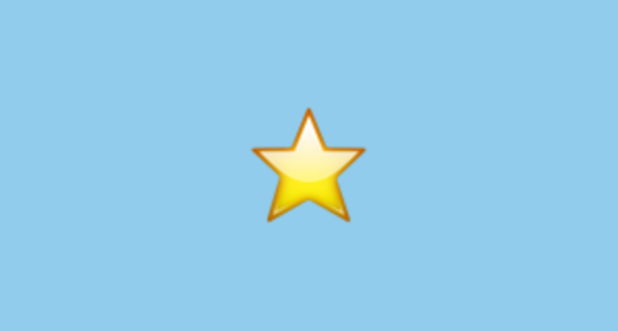 🌟 Glowing Star Emoji on Apple iOS 4.0