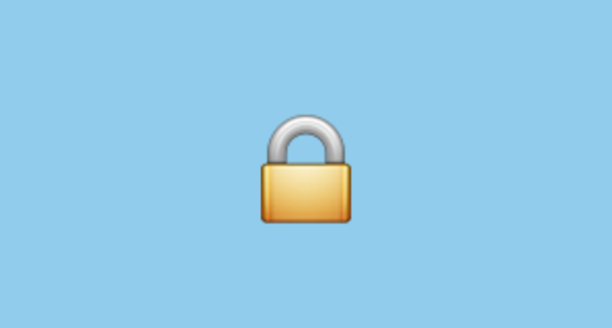 🔒 Locked Emoji on Apple iOS 4.0