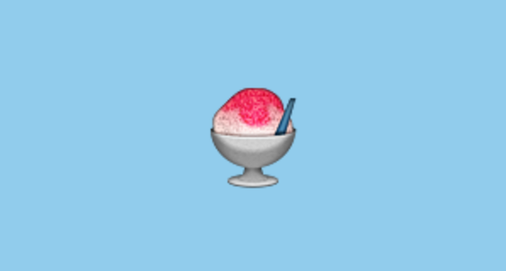 🍧 Shaved Ice Emoji on Apple iOS 4.0