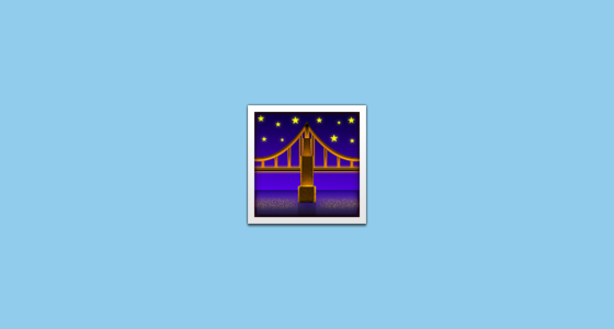 🌉 Bridge at Night Emoji on Apple iOS 5.1