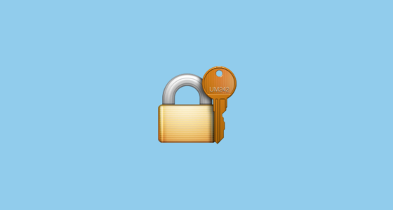 🔐 Locked with Key Emoji on Apple iOS 5.1