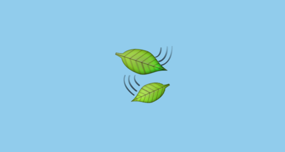 🍃 Leaf Fluttering in Wind Emoji on Apple iOS 5.1