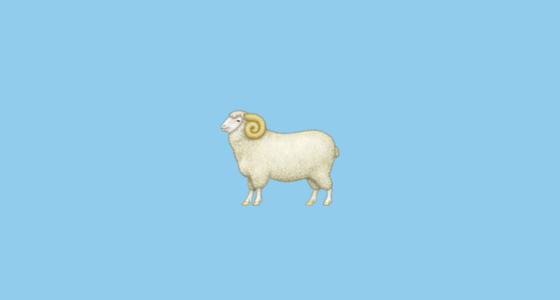 🐏 Ram Emoji on Apple iOS 5.1