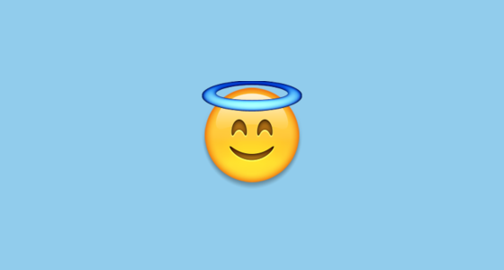 😇 Visage Souriant Avec Auréole Emoji on Apple iOS 5.1
