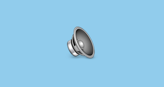 🔊 Speaker High Volume Emoji on Apple iOS 5.1