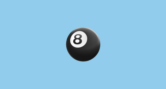 🎱 Pool 8 Ball Emoji on Apple iOS 11.3