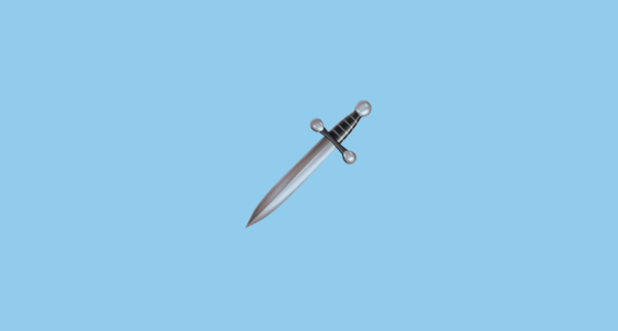 🗡️ Dagger Emoji on Apple iOS 11.3