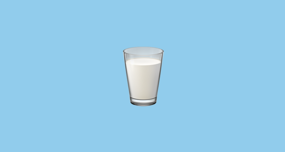 🥛 Glass of Milk Emoji on Apple iOS 11.3