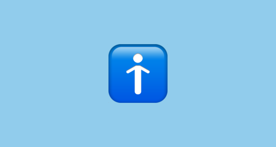 🚹 Tandas Lelaki Emoji on Apple iOS 11.3