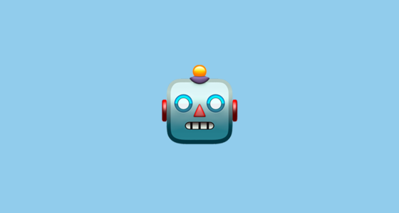 🤖 Robot Emoji on Apple iOS 11.3