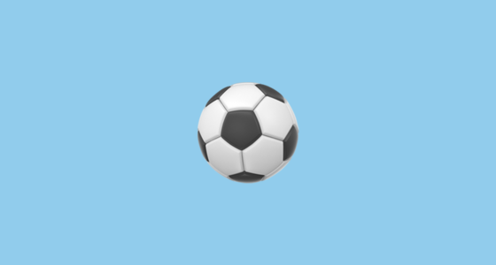 ⚽ Soccer Ball Emoji on Apple iOS 11.3