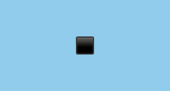 ️ Black Small Square Emoji on Apple iOS 12.1