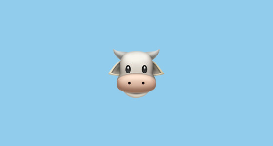 🐮 Cara De Vaca Emoji on Apple iOS 12.1
