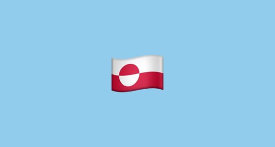 🇬🇱 Drapeau: Groenland Emoji on Apple iOS 12.1