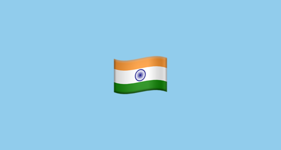 🇮🇳 Flag: India Emoji on Apple iOS 12.1