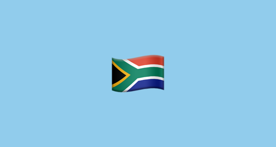 🇿🇦 Flag: South Africa Emoji on Apple iOS 12.1