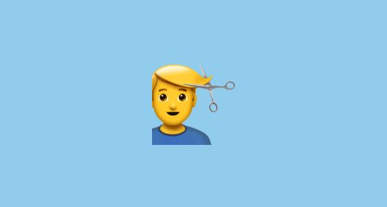💇‍♂️ Taglio Di Capelli Per Uomo Emoji on Apple iOS 12.1