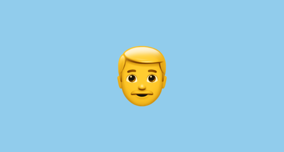 👨 Homme Emoji on Apple iOS 12.1