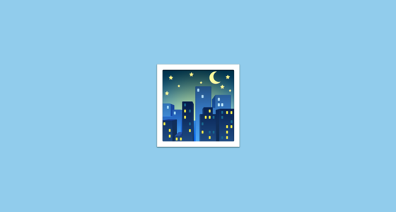 🌃 Night with Stars Emoji on Apple iOS 12.1