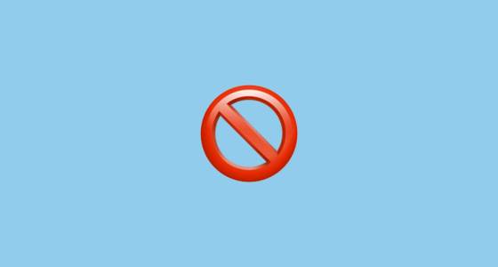 🚫 Prohibited Emoji on Apple iOS 12.1
